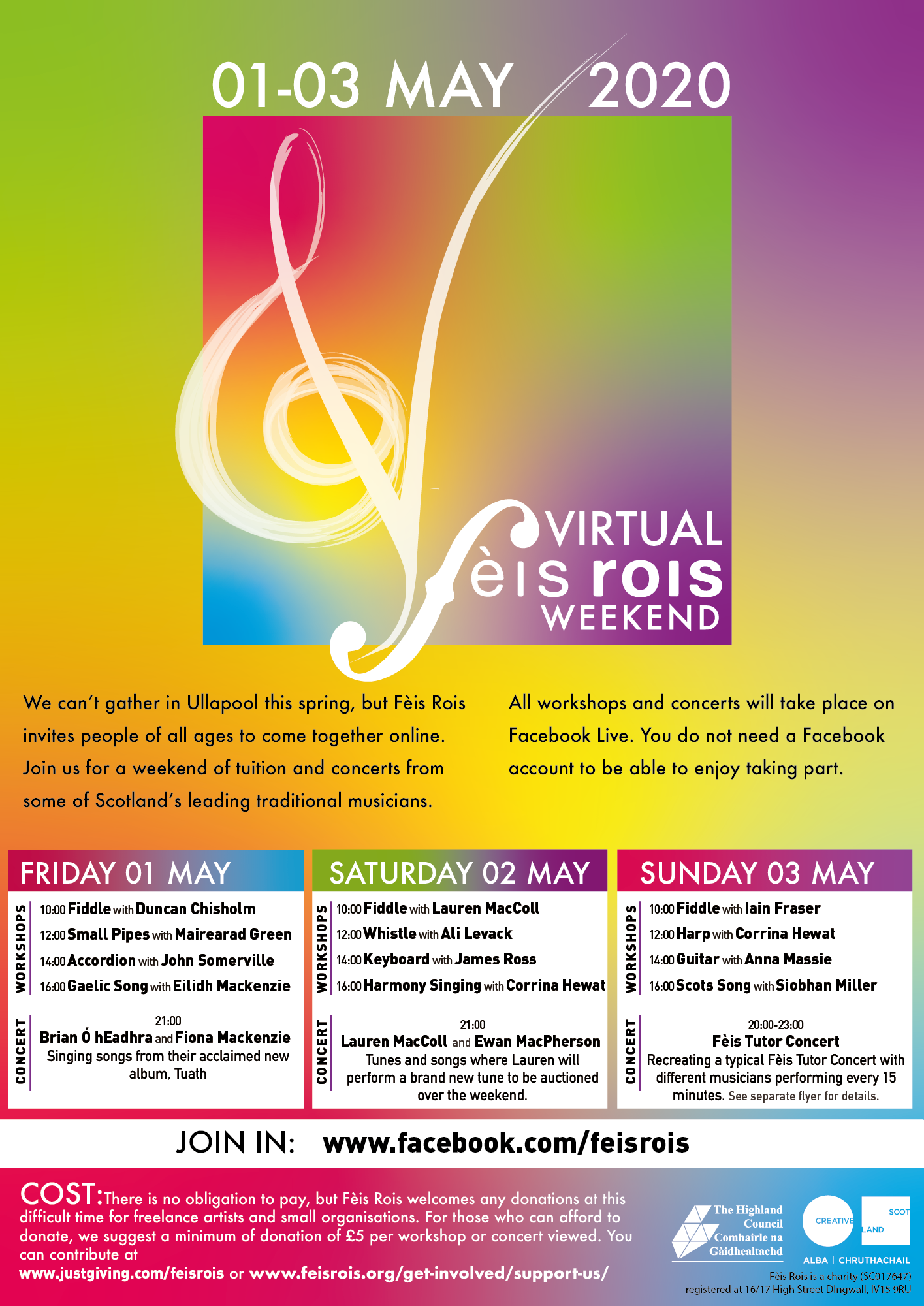 VIRTUAL FÈIS ROIS WEEKEND, 1ST – 3RD MAY 2020 | TRACS & The Scottish ...